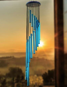 PARADIGM pictures Big blue windchime with sound Aluminium Windchime ...
