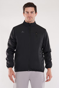 Yaqr Men's Black Wind Cheater Jacket Solid Men Wind Cheater - Buy Yaqr ...