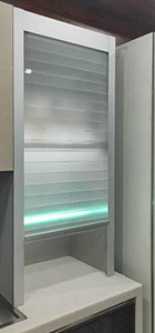 CeramicWorld Rolling shutter kitchen organiser Glass Shutter Width ...