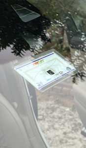 coverbell Removable Fastag card holder (Fastag Not Include) Windshield ...