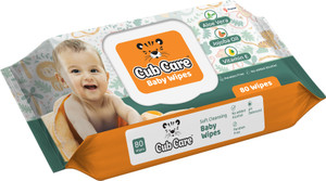Cub Care Baby Wipes with Aloe Vera, Jojoba Oil, Vitamin E, Paraben Free ...