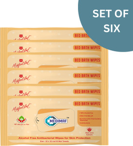 MEDIMAF by MAFATLAL Bed Bath Wipes | With Aloe Vera & olive extracts ...