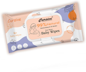 Cursive Cleansing Baby Wet Wipes with Aloe Vera, Coconut Oil , Lid Pack ...