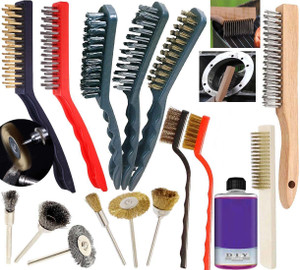 DIY Crafts Rust Remover Brushes Scraper Kit, Car Auto Engine Brass ...