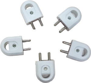 rc electric india 6A 2 Pin Plastic Plug Top 240V Male Plug for Fan ...