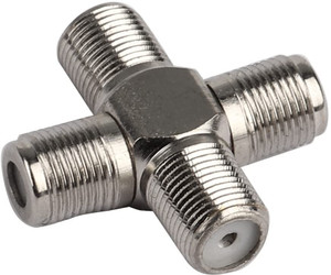 Sage RG6, Rg59 Coax Cable Connector T Type 4 Way Splitter Dish Cable TV ...