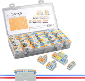 ZITRONIX 54PCS Universal Cable Connector Kit Quick Wiring Tap Wire ...