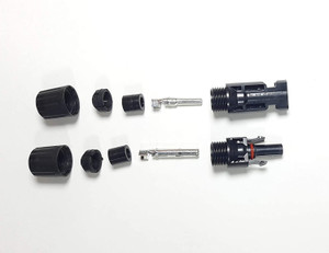 AASHAYMEASURE MC4 Connectors Male + Female with 2 Pin mc4 Wire ...