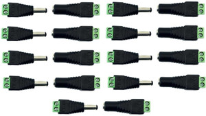 ATEKT DC Power Male & Female Jack Terminal DC Connectors(9 Male + 9 ...