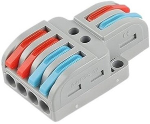 POWER CONNECT 2 IN-4 Out Universal Cable Connector (SET OF 1) Compact ...