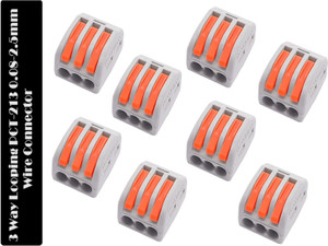 Roboway 3 Way Looping PCT-213 0.08-2.5mm, Terminal Block with Spring ...