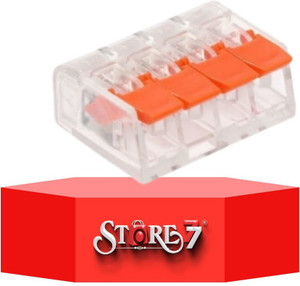 Connectwide 5Pcs Push-in Electrical Wire Connector (4 Port), Electrical ...