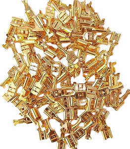 StrawHat Brass Heavy Dutty Battery Clips/Battery Thimble, Battery Wire ...