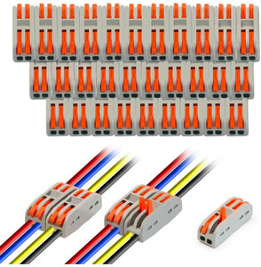 HANNEA 20pcs Cable Connectors Kit, Wire Connector Kit, 2 Conductor ...