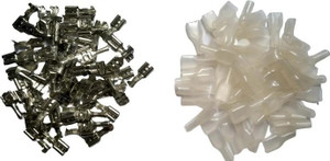 Aameria 100pcs Thimble+100pcs Thimble Cover 6mm Electrical Wire Cable ...