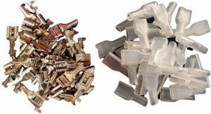 Divinext 100pc+100pc 6 mm Electrical Wire Cable Golden Thimble ...