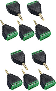 fdealz 4 Pole 3.5mm (1/8) Stereo TRRS Audio Male to AV 4 Pin Female ...