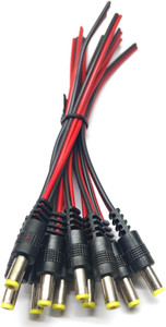 TAAPSEE 10 x DC Power Male Cable Wire Connector (2.1mm x 5.5mm ...