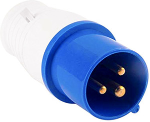 LAXMI J-NX TYPE-213 IP44 16A-8H/220-250V Industrial Plug 3 Pin Male ...