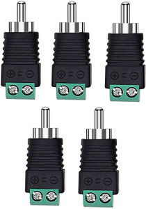 tkeini RCA Plugs for Speaker Wire,RCA to AV Screw Terminal Connector ...