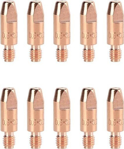 MBI MIG Welding Torch Contact Tip, Mig Welder 10-Pack,Copper, (M6*28 * ...