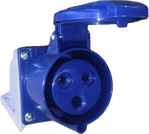 brow Industrial Socket IP 44 Single Phase 16 A Three Pin Socket Price ...