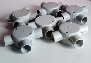 Hardware Electrical Junction Box 4 Way (3/4)" Height - 35 mm (Grey) ( 6 ...