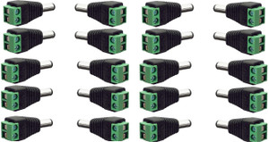 ATEKT DC Pin Connector 12V DC Power Connector 5.5mm x 2.1mm pack of 20 ...
