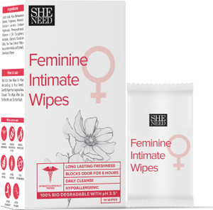 SheNeed Feminine Intimate Wipes Biodegradable Intimate Wipes Price in ...