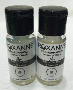 Roxanne Natural Intimate Wash for Men Miniature Pack of 2 Neem & Tea ...