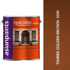 Asian Paints APCOLITE SATIN ENAMEL TIMBER BROWN 1 LTR ( PACK OF 2 ...