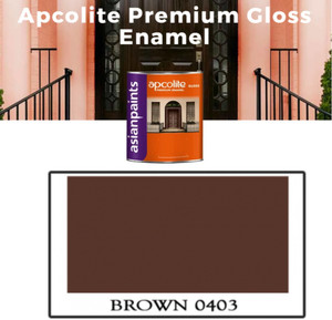 Asian Paints APCO GLS ENAMEL BROWN 1 LT ( PACK OF 2 ) Wood Varnish ...