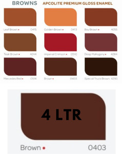 Asian Paints APCOLITE GLOSS ENAMEL BROWN 4 LTR Wood Varnish Price in ...