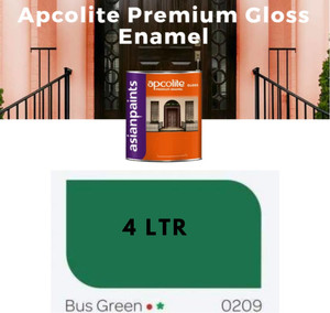 Asian Paints APCOLITE GLOSS ENAMEL BUS GREEN 4 LTR Wood Varnish Price ...