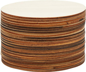 Curated Cart 10 Pack Unfinished Wood Circles for Crafts, 5 Inch Round ...