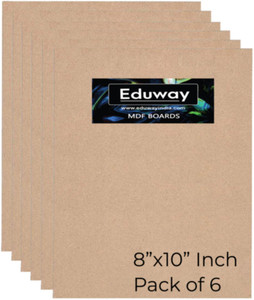 Eduway 8" X 10" Mdf Board Sheet For Art & Craft Pack of 6 Ash Japanese ...