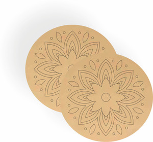 Variety Canvas PRE MARKED MDF DESIGN 4 MM [16] mandala pack of 2 Ash ...