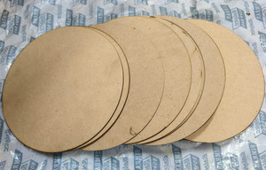 Decowall Circle Round MDF Shape (8 Inch) Plain MDF Blank Cutouts for ...