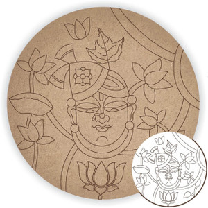 XAZE CRAFT Royal King Pre Marked Wooden MDF Shapes Pine Wood Veneer ...