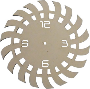 ARTS SHALA Antique Design MDF Cutout Wall Clocks Without Needles for ...