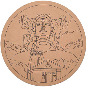 Asmi Collections Premarked Adiyogi Cutouts for DIY Craft Work, Home ...