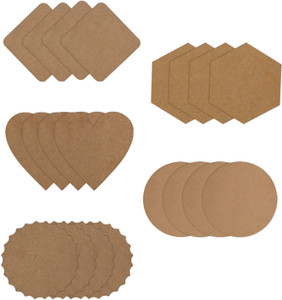 Tinker Squad MDF Boards for Art & Craft | 20 Pieces Round Wooden Card ...