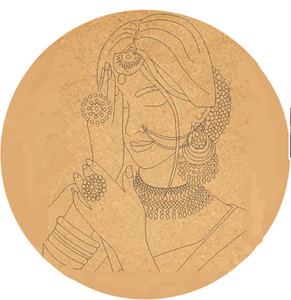 XAZE CRAFT Pre Marked Bride Face Design Cutout for Art & Craft, 5 Pine ...