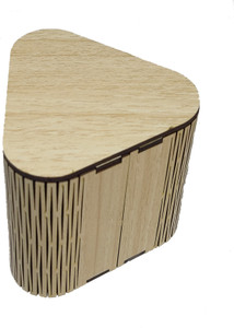 KAIVAL PRODUCTS MDF Triangle Ring Box Maple Wood Veneer Price in India ...