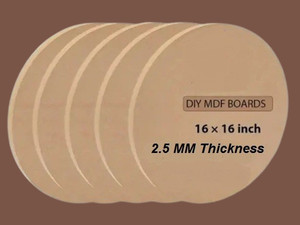 Preha The Smart Choice 16 X16 Inches Round MDF Board Cutouts for Art ...