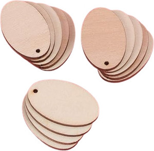 JDN WORLD MDF Oval Shape with hall Cutouts for Key Chain 50 pcs Resin ...