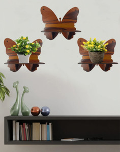 crystalsign MDF Shelf in Butterfly Style for Living Room, Bedroom and ...