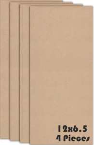 crystalsign 12x5.5 Rectangle DIY MDF Board-4pcs For Crafting Pine Wood ...