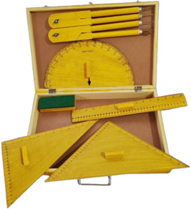 Harfi works Wooden Geometry Box for Teachers with Brass Fittings – 7 ...