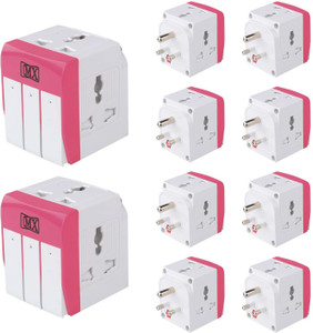 MX 3-in-1 Universal Travel Adapter Multiplug Individual Switch & LED ...